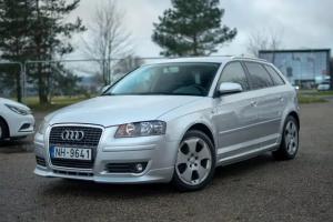Grey Audi A3 2005 in Liepaja, with an engine capacity of 2.00 L and mileage of 377 thousand km for 3150 €, photo  on AUTOMOTO.COM.LV
