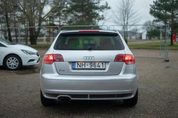 Grey Audi A3 2005 in Liepaja, with an engine capacity of 2.00 L and mileage of 377 thousand km for 3150 €, photo 3 on AUTOMOTO.COM.LV