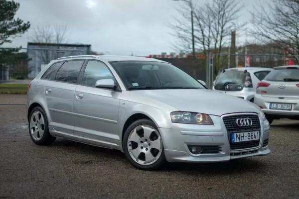 Grey Audi A3 2005 in Liepaja, with an engine capacity of 2.00 L and mileage of 377 thousand km for 3150 €, photo 5 on AUTOMOTO.COM.LV