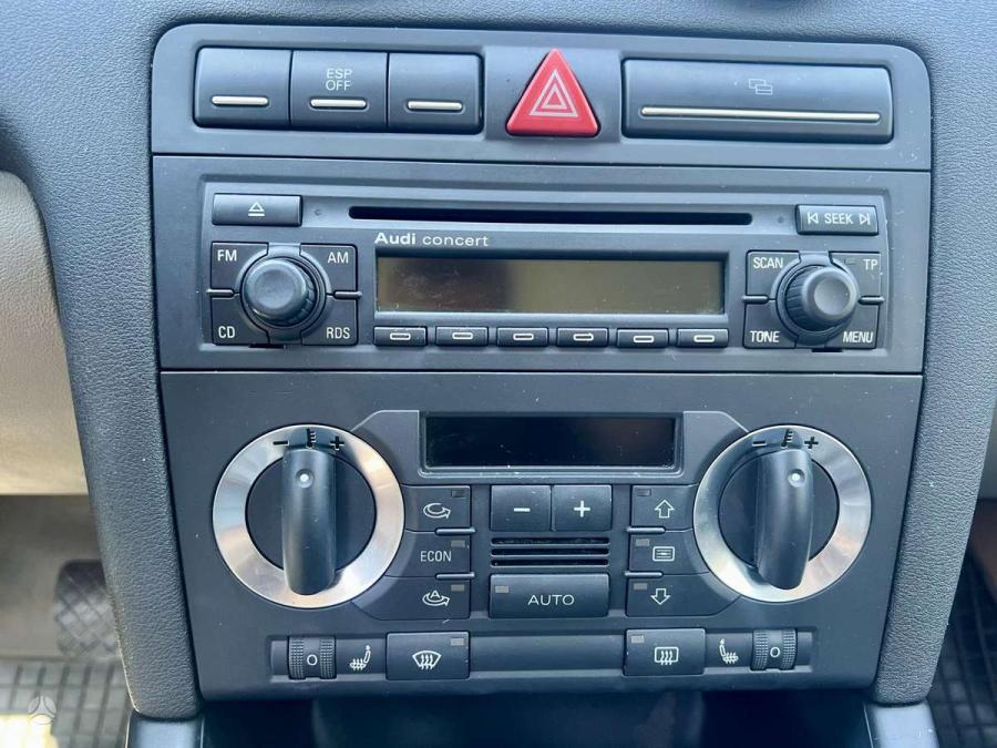 Pelēks Audi A3 2005 Viļņa, ar dzinēja tilpumu 1.98 L un nobraukumu 210 tūkst. km par 2550 €, foto 17 vietnē AUTOMOTO.COM.LV