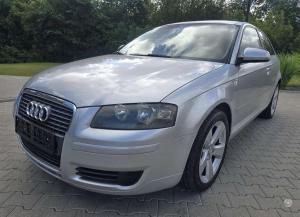 Pelēks Audi A3 2005 Panevēža, ar dzinēja tilpumu 1.90 L un nobraukumu 318 tūkst. km par 1699 €, foto  vietnē AUTOMOTO.COM.LV