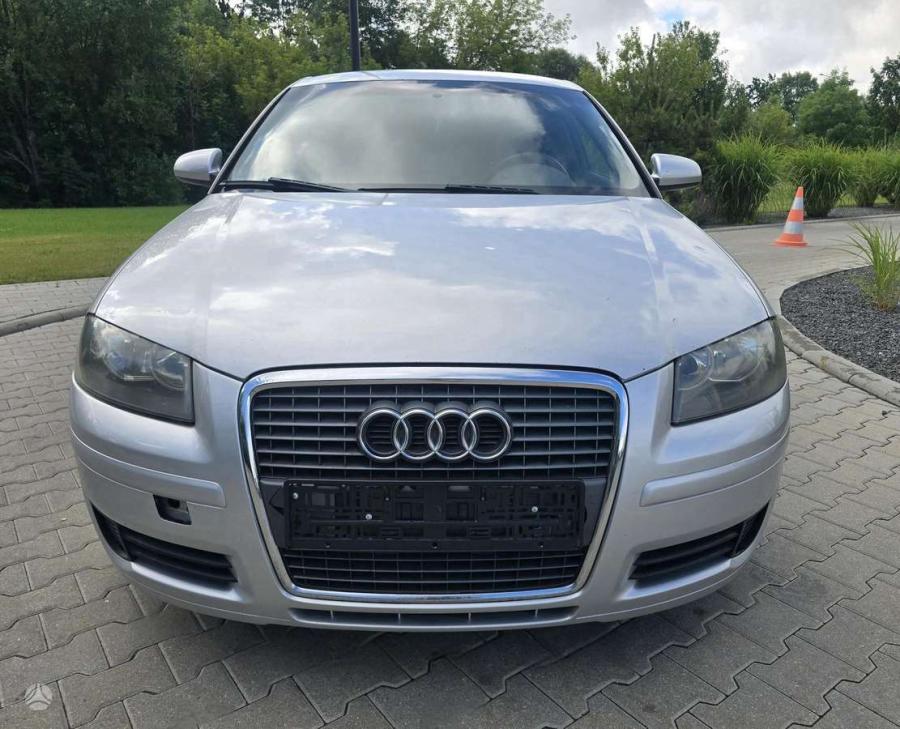 Grey Audi A3 2005 in Panevezys, with an engine capacity of 1.90 L and mileage of 318 thousand km for 1699 €, photo 9 on AUTOMOTO.COM.LV