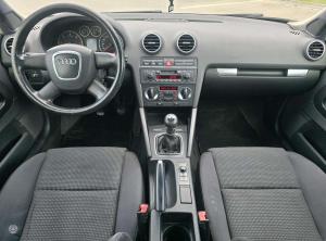 Grey Audi A3 2005 in Panevezys, with an engine capacity of 1.90 L and mileage of 318 thousand km for 1699 €, photo 10 on AUTOMOTO.COM.LV