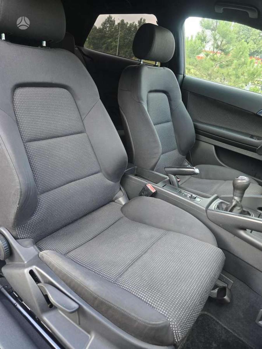Grey Audi A3 2005 in Panevezys, with an engine capacity of 1.90 L and mileage of 318 thousand km for 1699 €, photo 12 on AUTOMOTO.COM.LV