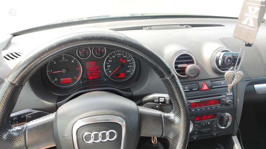 Pelēks Audi A3 2005 Kauņa, ar dzinēja tilpumu 1.97 L un nobraukumu 326 tūkst. km par 1750 €, foto 20 vietnē AUTOMOTO.COM.LV