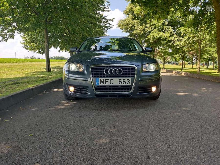 Grey Audi A3 2005 in Kalvarija, with an engine capacity of 1.98 L and mileage of 210 thousand km for 2300 €, photo 3 on AUTOMOTO.COM.LV