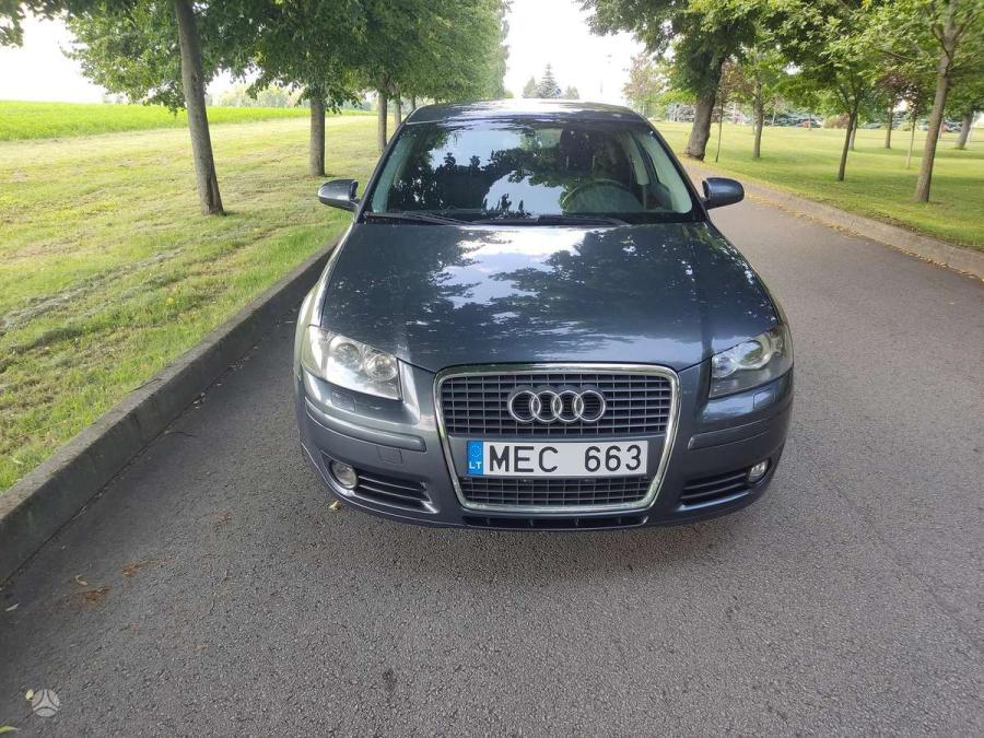 Grey Audi A3 2005 in Kalvarija, with an engine capacity of 1.98 L and mileage of 210 thousand km for 2300 €, photo 12 on AUTOMOTO.COM.LV