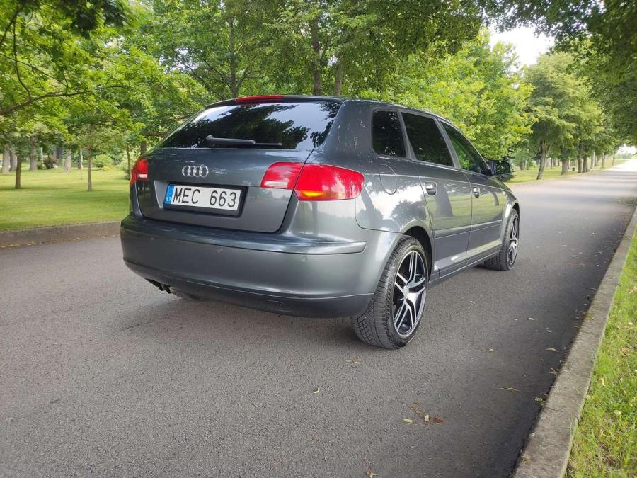 Grey Audi A3 2005 in Kalvarija, with an engine capacity of 1.98 L and mileage of 210 thousand km for 2300 €, photo 15 on AUTOMOTO.COM.LV