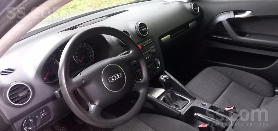 Grey Audi A3 2005 in Riga, with an engine capacity of 2.00 L and mileage of 199 thousand km for 900 €, photo 11 on AUTOMOTO.COM.LV