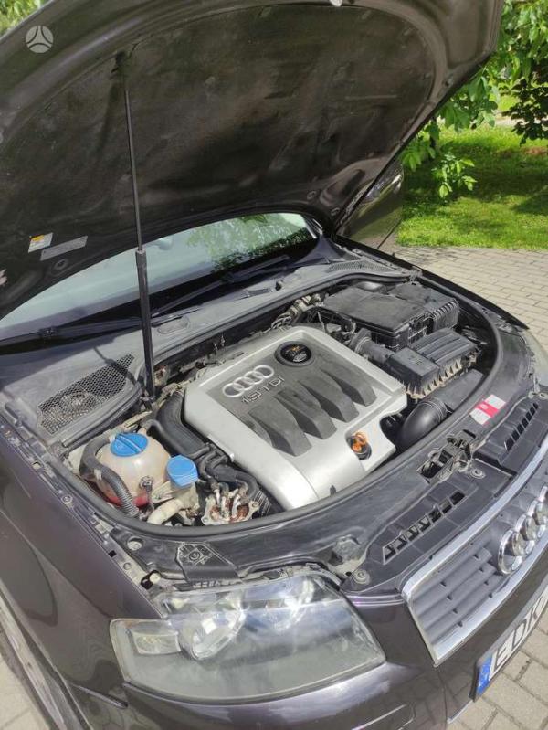 Pelēks Audi A3 2005 Gargždai, ar dzinēja tilpumu 1.90 L un nobraukumu 242 tūkst. km par 1200 €, foto 2 vietnē AUTOMOTO.COM.LV