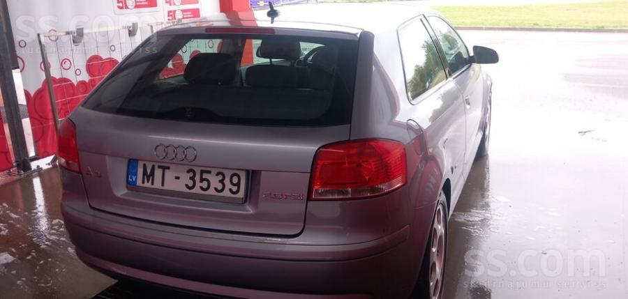 Grey Audi A3 2005 in Riga, with an engine capacity of 2.00 L and mileage of 199 thousand km for 800 €, photo 5 on AUTOMOTO.COM.LV