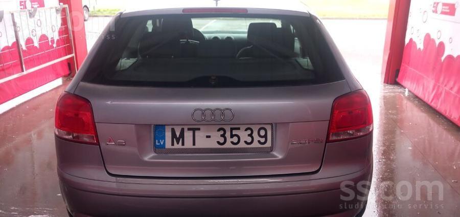 Grey Audi A3 2005 in Riga, with an engine capacity of 2.00 L and mileage of 199 thousand km for 800 €, photo 6 on AUTOMOTO.COM.LV
