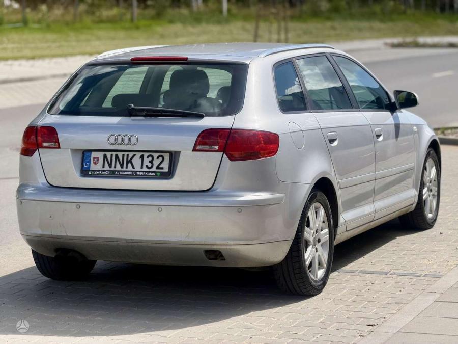 Pelēks Audi A3 2005 Viļņa, ar dzinēja tilpumu 1.97 L un nobraukumu 228 tūkst. km par 1650 €, foto 9 vietnē AUTOMOTO.COM.LV