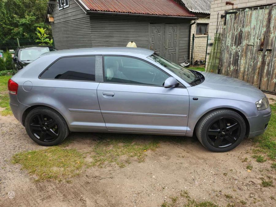Grey Audi A3 2005 in Kaunas, with an engine capacity of 1.97 L and mileage of 336 thousand km for 1950 €, photo 4 on AUTOMOTO.COM.LV