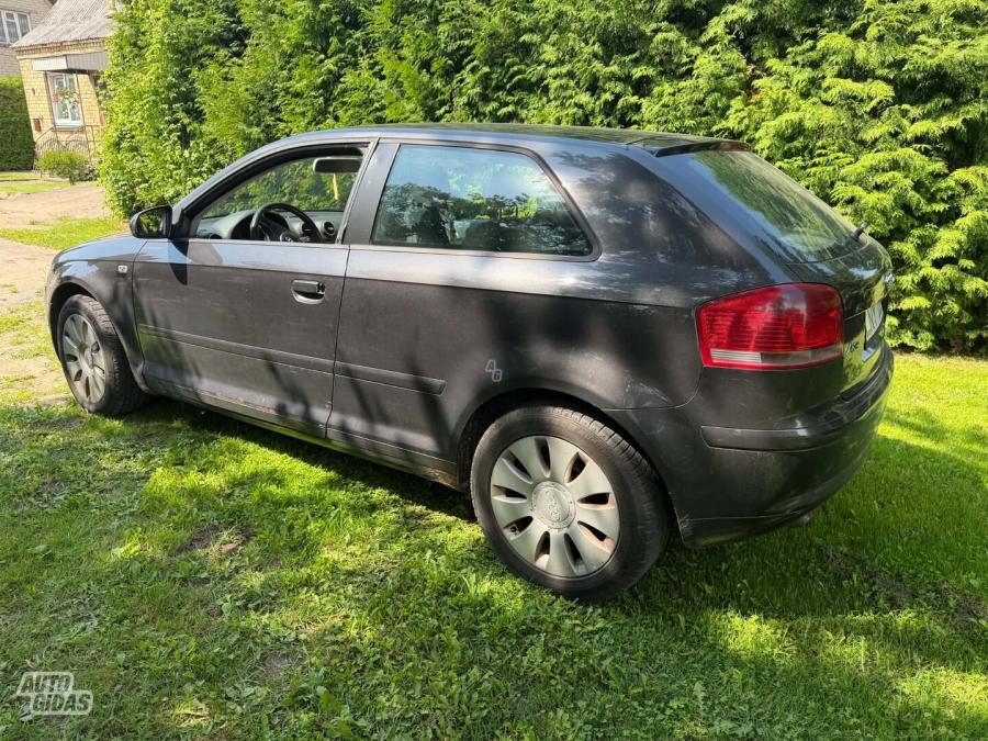 Grey Audi A3 2005 in Raseiniai, with an engine capacity of 2.00 L and mileage of 366 thousand km for 850 €, photo 3 on AUTOMOTO.COM.LV