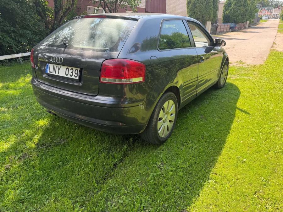 Grey Audi A3 2005 in Raseiniai, with an engine capacity of 2.00 L and mileage of 366 thousand km for 850 €, photo 9 on AUTOMOTO.COM.LV