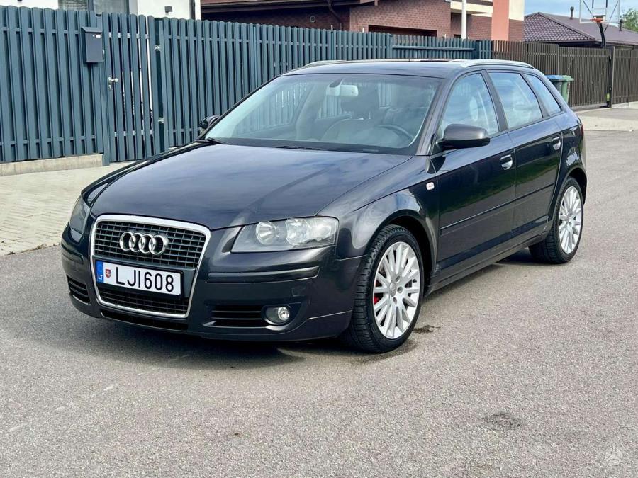Pelēks Audi A3 2005 Viļņa, ar dzinēja tilpumu 1.98 L un nobraukumu 210 tūkst. km par 2550 €, foto 1 vietnē AUTOMOTO.COM.LV