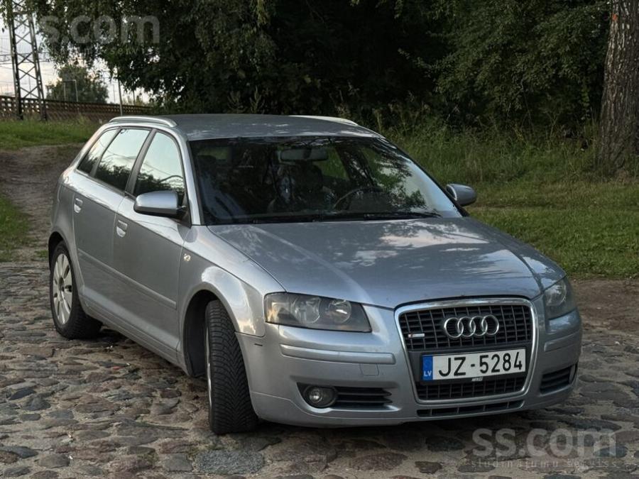 Grey Audi A3 2005 in Riga, with an engine capacity of 2.00 L and mileage of 301 thousand km for 2800 €, photo 1 on AUTOMOTO.COM.LV