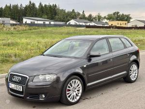 Pelēks Audi A3 2005 Viļņa, ar dzinēja tilpumu 1.98 L un nobraukumu 215 tūkst. km par 2700 €, foto  vietnē AUTOMOTO.COM.LV