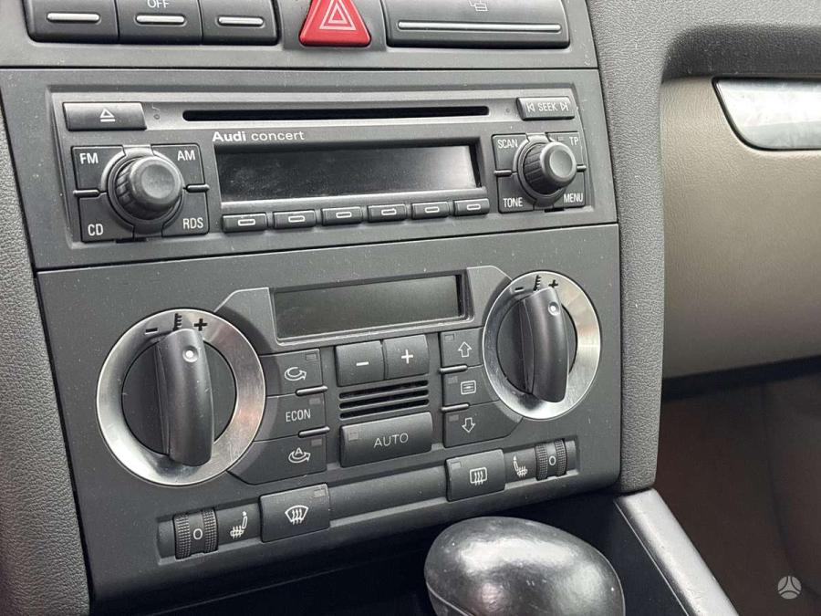 Pelēks Audi A3 2005 Viļņa, ar dzinēja tilpumu 1.98 L un nobraukumu 215 tūkst. km par 2700 €, foto 12 vietnē AUTOMOTO.COM.LV
