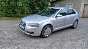 Pelēks Audi A3 2005 Ogre, ar dzinēja tilpumu 1.90 L un nobraukumu 319 tūkst. km par 2850 €, foto  vietnē AUTOMOTO.COM.LV