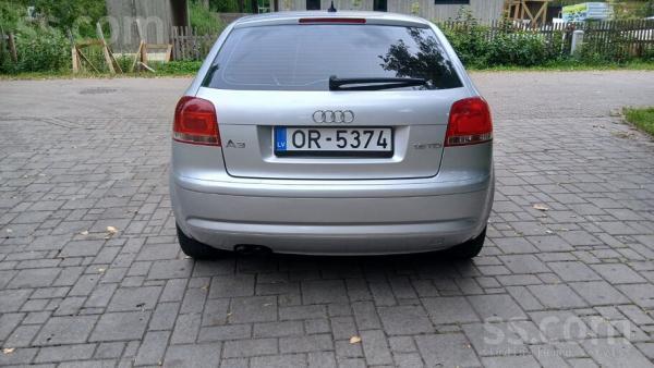 Серый Ауди А3 2005 в Огре, объемом двигателя 1.90 л и пробегом 319 тыс. км за 2850 €, фото 4 на AUTOMOTO.COM.LV