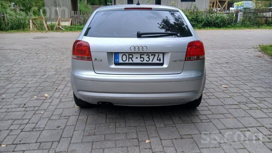 Pelēks Audi A3 2005 Ogre, ar dzinēja tilpumu 1.90 L un nobraukumu 319 tūkst. km par 2850 €, foto 5 vietnē AUTOMOTO.COM.LV