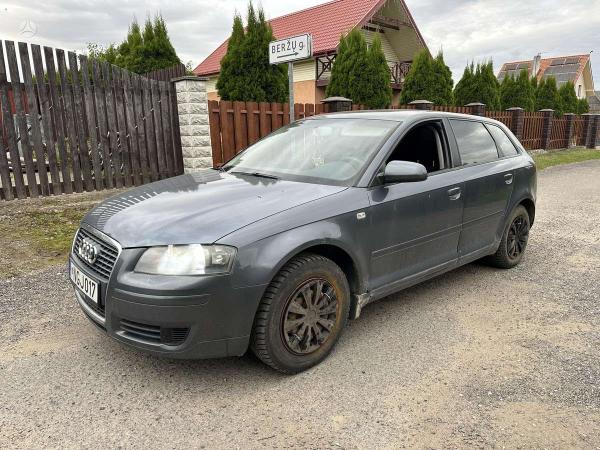 Grey Audi A3 2005 in Vievis, with an engine capacity of 1.97 L and mileage of 300 thousand km for 750 €, photo 1 on AUTOMOTO.COM.LV