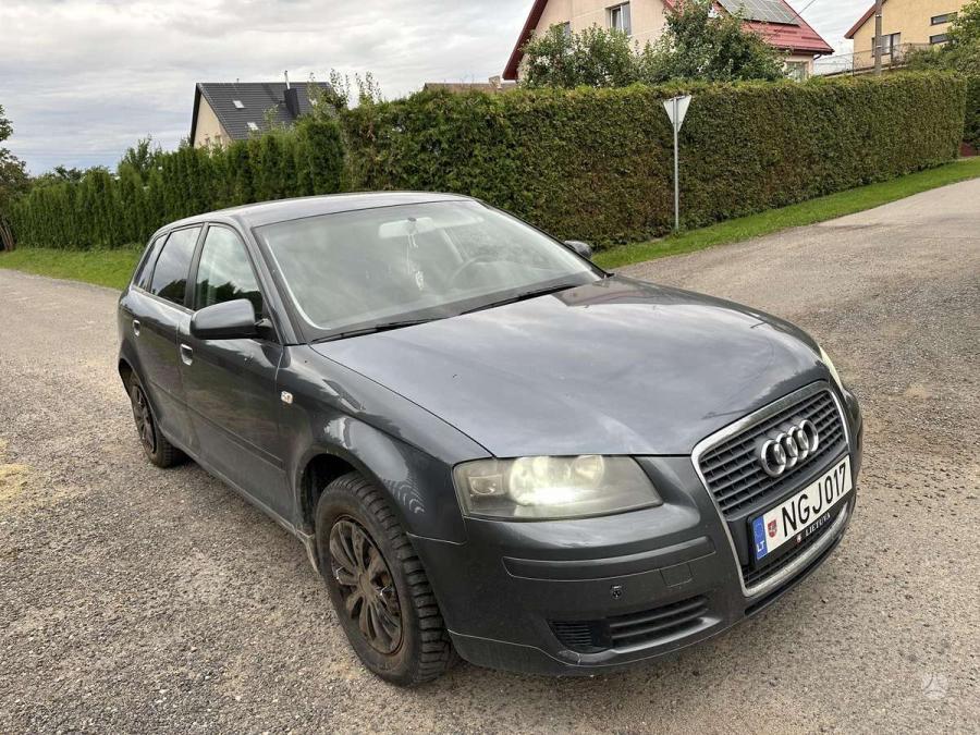 Grey Audi A3 2005 in Vievis, with an engine capacity of 1.97 L and mileage of 300 thousand km for 750 €, photo 3 on AUTOMOTO.COM.LV