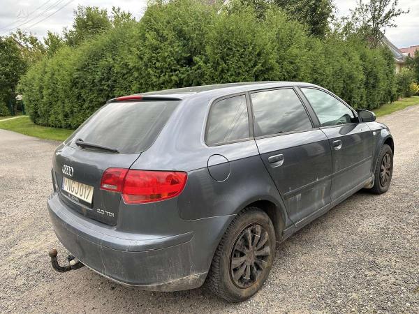 Grey Audi A3 2005 in Vievis, with an engine capacity of 1.97 L and mileage of 300 thousand km for 750 €, photo 4 on AUTOMOTO.COM.LV
