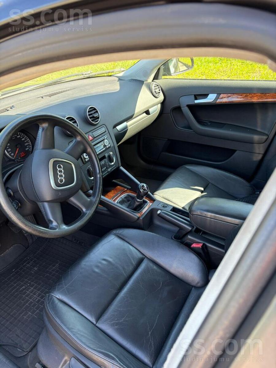 Grey Audi A3 2005 in Tukums, with an engine capacity of 1.90 L and mileage of 349 thousand km for 2500 €, photo 10 on AUTOMOTO.COM.LV