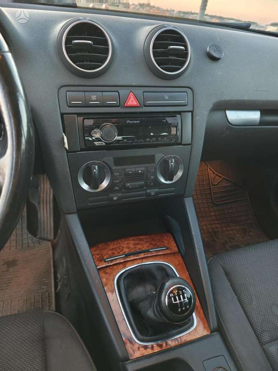 Pelēks Audi A3 2005 Kauņa, ar dzinēja tilpumu 1.97 L un nobraukumu 308 tūkst. km par 1250 €, foto 16 vietnē AUTOMOTO.COM.LV
