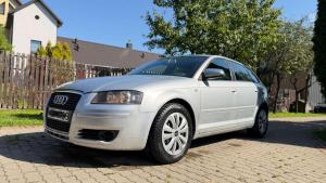 Pelēks Audi A3 2005 Viļņa, ar dzinēja tilpumu 1.97 L un nobraukumu 195 tūkst. km par 2400 €, foto  vietnē AUTOMOTO.COM.LV