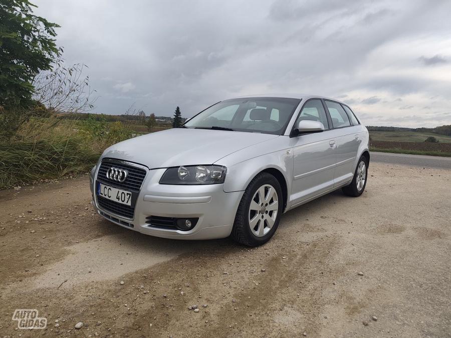 Grey Audi A3 2005 in Vilnius, with an engine capacity of 2.00 L and mileage of 308 thousand km for 1150 €, photo 1 on AUTOMOTO.COM.LV