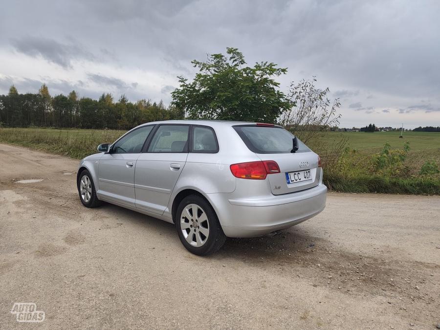 Grey Audi A3 2005 in Vilnius, with an engine capacity of 2.00 L and mileage of 308 thousand km for 1150 €, photo 7 on AUTOMOTO.COM.LV