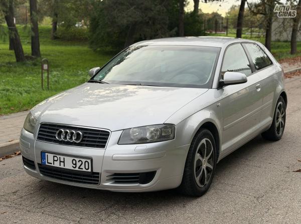 Grey Audi A3 2005 in Vilnius, with an engine capacity of 1.60 L and mileage of 255 thousand km for 1850 €, photo 1 on AUTOMOTO.COM.LV