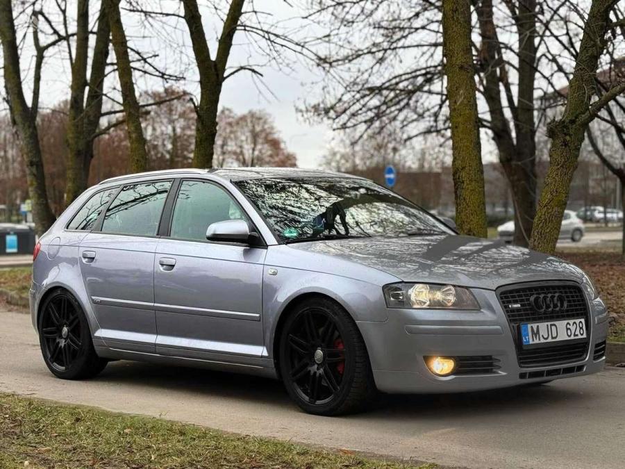 Grey Audi A3 2006 in Kaunas, with an engine capacity of 1.98 L and mileage of 250 thousand km for 3000 €, photo 1 on AUTOMOTO.COM.LV