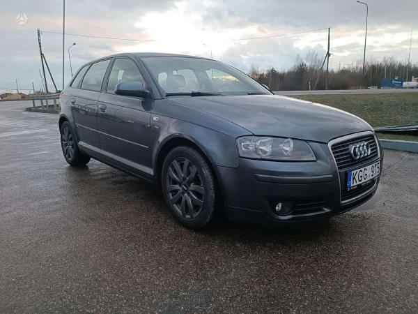Grey Audi A3 2006 in Kaunas, with an engine capacity of 1.97 L and mileage of 186 thousand km for 3500 €, photo 3 on AUTOMOTO.COM.LV