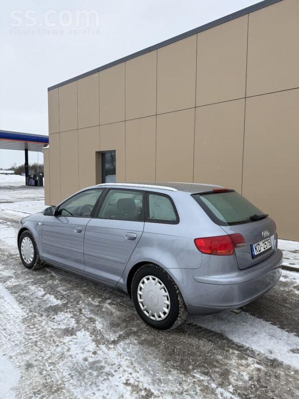 Grey Audi A3 2006 in Tukums, with an engine capacity of 1.90 L and mileage of 214 thousand km for 3990 €, photo 4 on AUTOMOTO.COM.LV