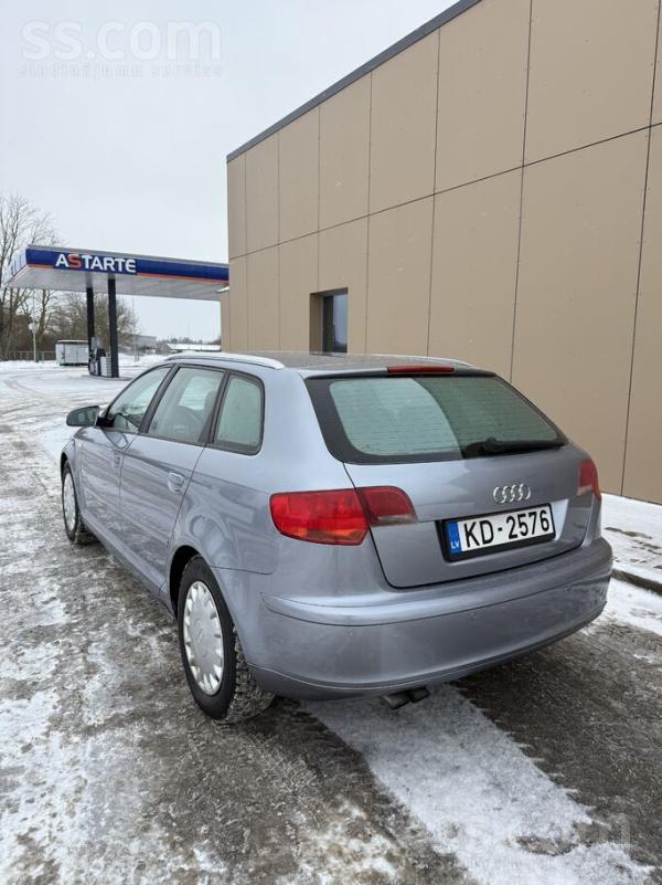 Grey Audi A3 2006 in Tukums, with an engine capacity of 1.90 L and mileage of 214 thousand km for 3990 €, photo 5 on AUTOMOTO.COM.LV