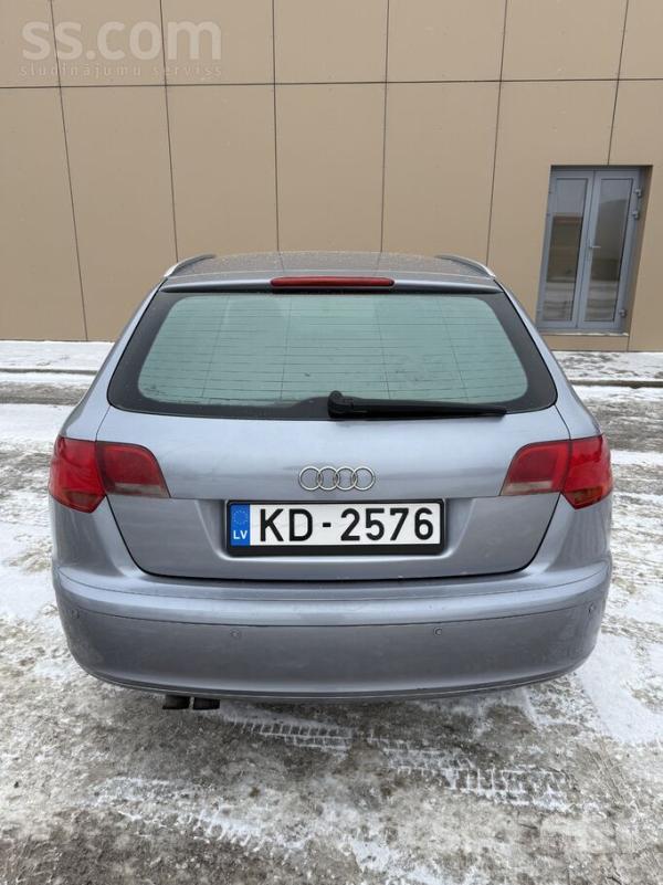 Grey Audi A3 2006 in Tukums, with an engine capacity of 1.90 L and mileage of 214 thousand km for 3990 €, photo 6 on AUTOMOTO.COM.LV
