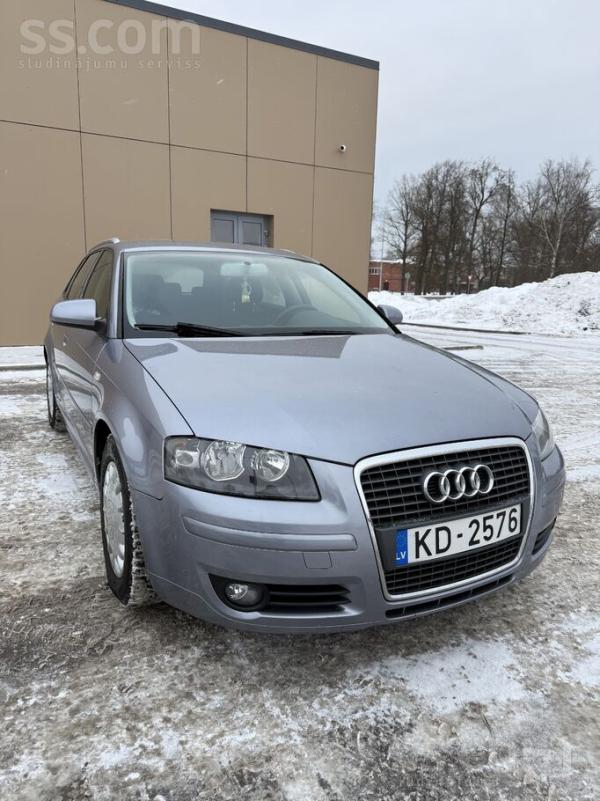 Grey Audi A3 2006 in Tukums, with an engine capacity of 1.90 L and mileage of 214 thousand km for 3990 €, photo 10 on AUTOMOTO.COM.LV