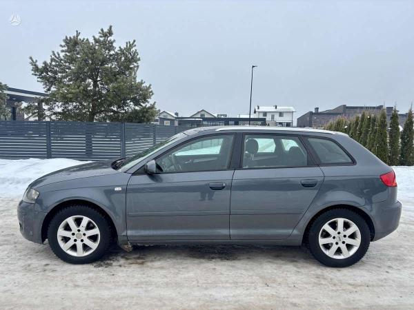 Grey Audi A3 2006 in Vilnius, with an engine capacity of 2.00 L and mileage of 300 thousand km for 3500 €, photo 2 on AUTOMOTO.COM.LV