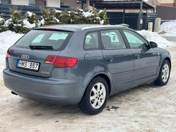 Grey Audi A3 2006 in Vilnius, with an engine capacity of 2.00 L and mileage of 300 thousand km for 3500 €, photo 5 on AUTOMOTO.COM.LV