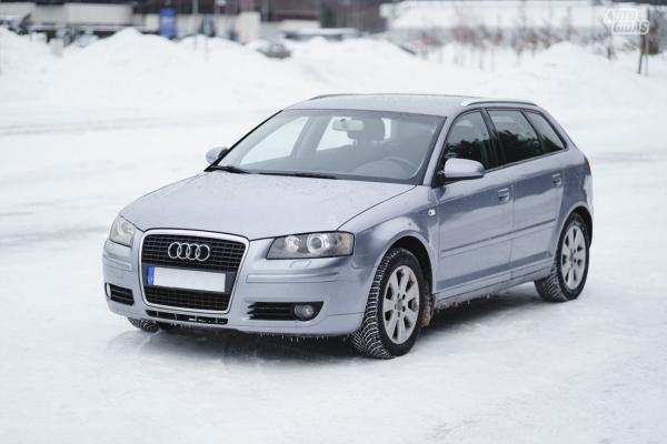 Pelēks Audi A3 2006 Viļņa, ar dzinēja tilpumu 1.60 L un nobraukumu 231 tūkst. km par 1990 €, foto 1 vietnē AUTOMOTO.COM.LV