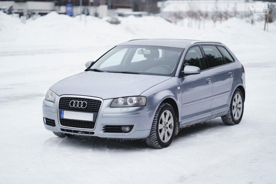 Pelēks Audi A3 2006 Viļņa, ar dzinēja tilpumu 1.60 L un nobraukumu 231 tūkst. km par 1990 €, foto 1 vietnē AUTOMOTO.COM.LV