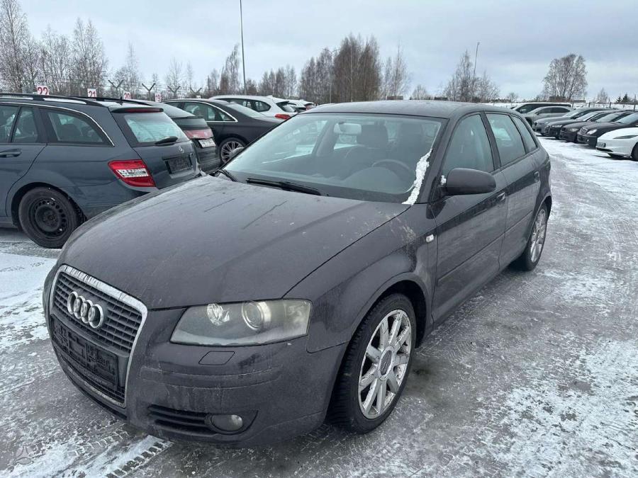 Grey Audi A3 2006 in Vilnius, with an engine capacity of 2.00 L and mileage of 315 thousand km for 3900 €, photo 2 on AUTOMOTO.COM.LV