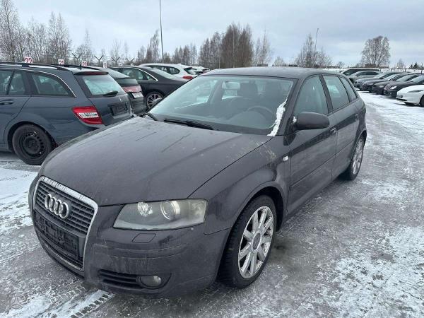 Grey Audi A3 2006 in Vilnius, with an engine capacity of 2.00 L and mileage of 315 thousand km for 3900 €, photo 2 on AUTOMOTO.COM.LV