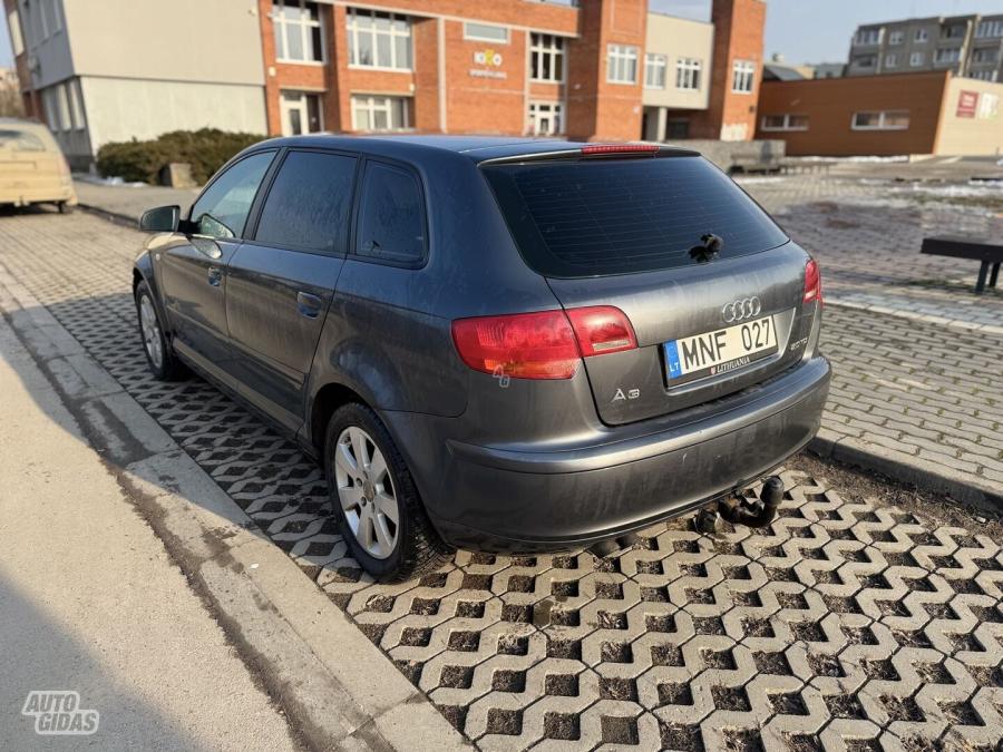 Grey Audi A3 2006 in Ukmerge, with an engine capacity of 2.00 L and mileage of 326 thousand km for 1250 €, photo 3 on AUTOMOTO.COM.LV