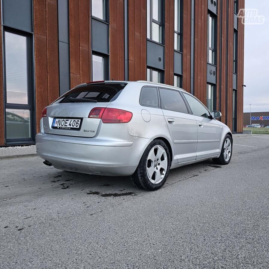 Grey Audi A3 2006 in Kaunas, with an engine capacity of 2.00 L and mileage of 318 thousand km for 1999 €, photo 7 on AUTOMOTO.COM.LV